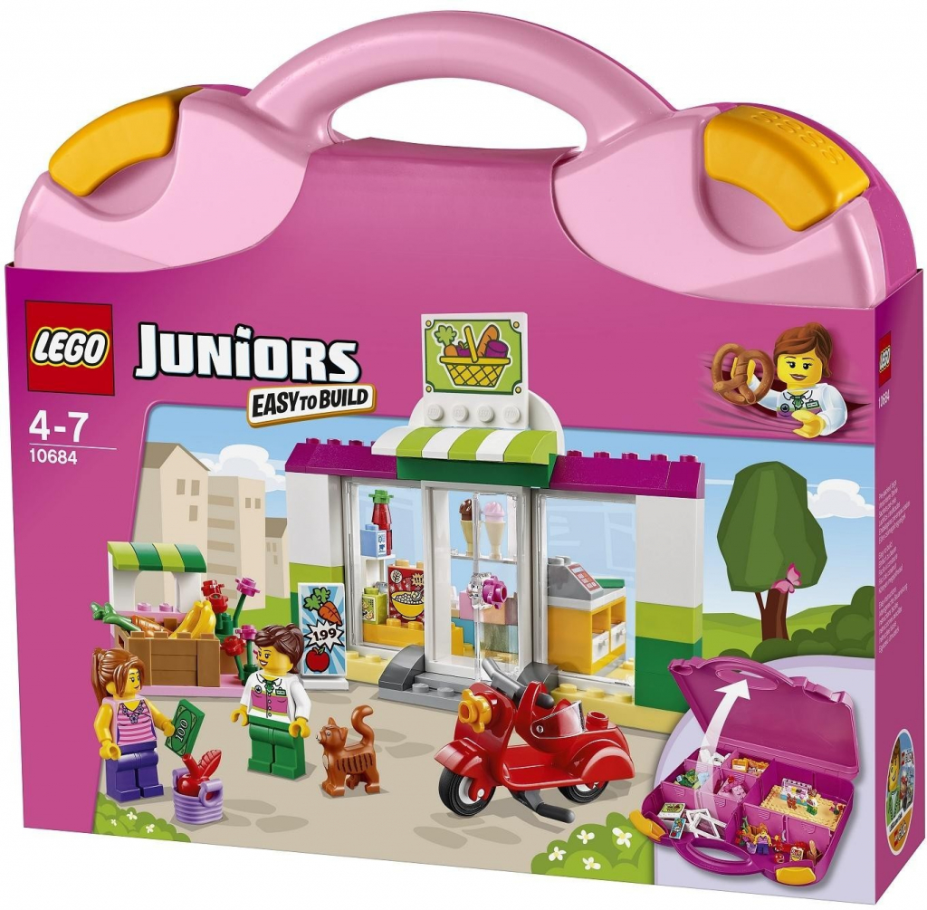 LEGO Juniors Parduotuvės rinkinys lagaminėlyje, 4-7 metų vaikams (10684 ...