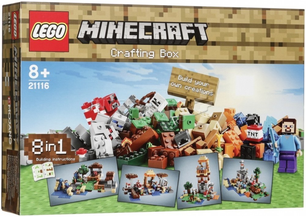 LEGO Minecraft Meistravimo dėžė, vaikams nuo 8 m. (21116) kaina ...